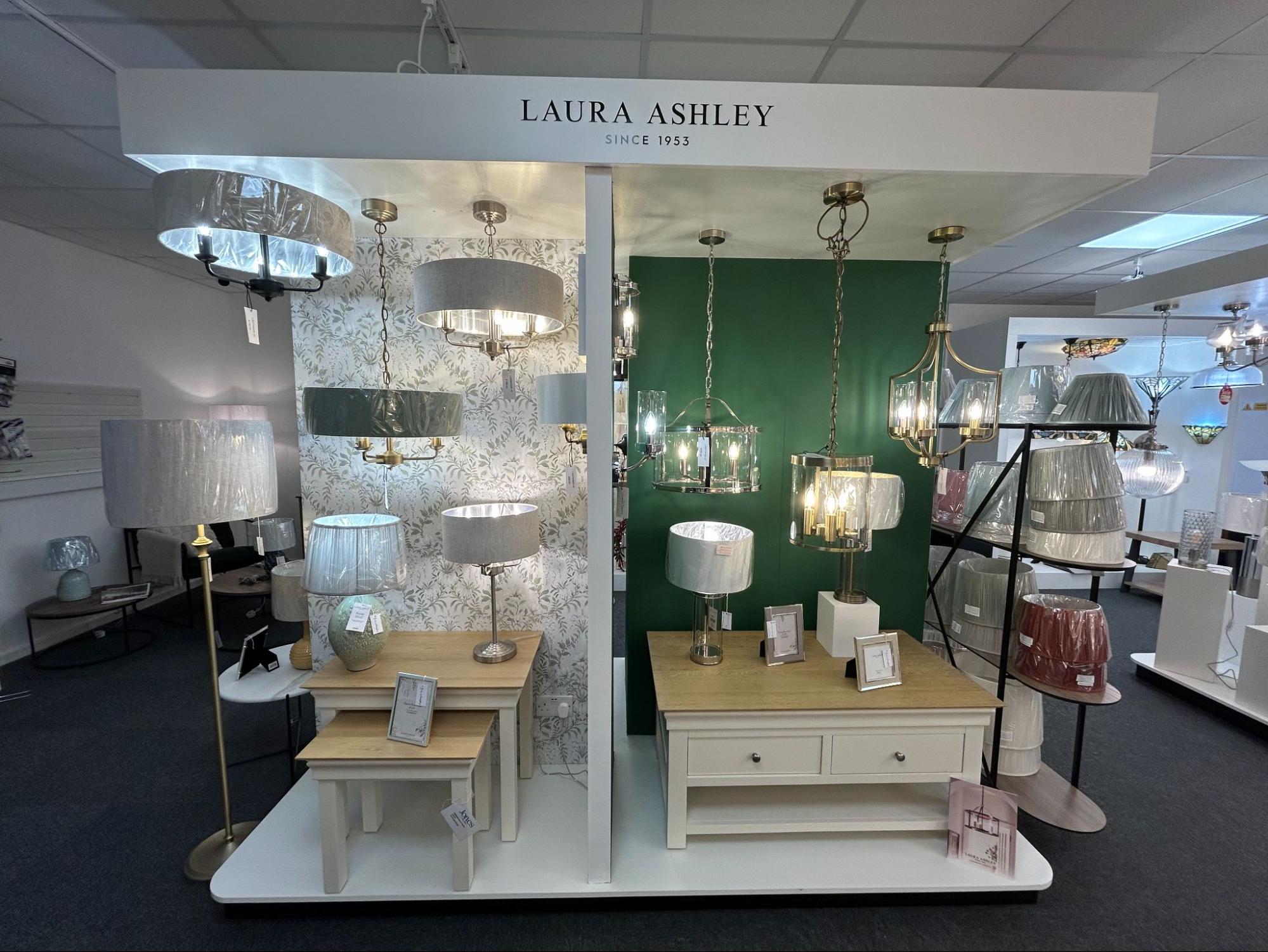 Unveiling Our Newly Redecorated Laura Ashley Showroom Stands – Lighting ...