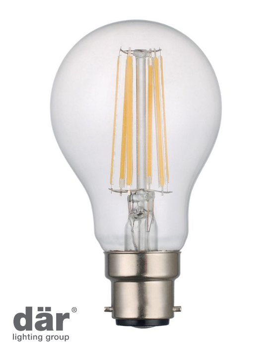 Dar Lighting LED B22/BC Golf Ball Light Bulb (Lamp) 4w 400lm 2700k (Pa ...
